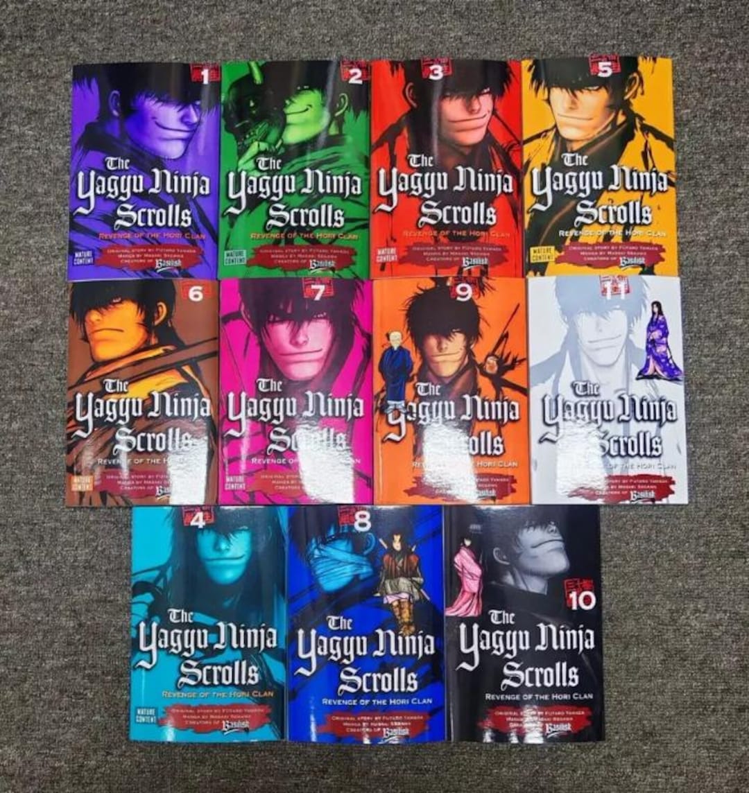 The Yagyu Ninja Scrolls English Manga Vol 1-11 Full Set Comic Books ...