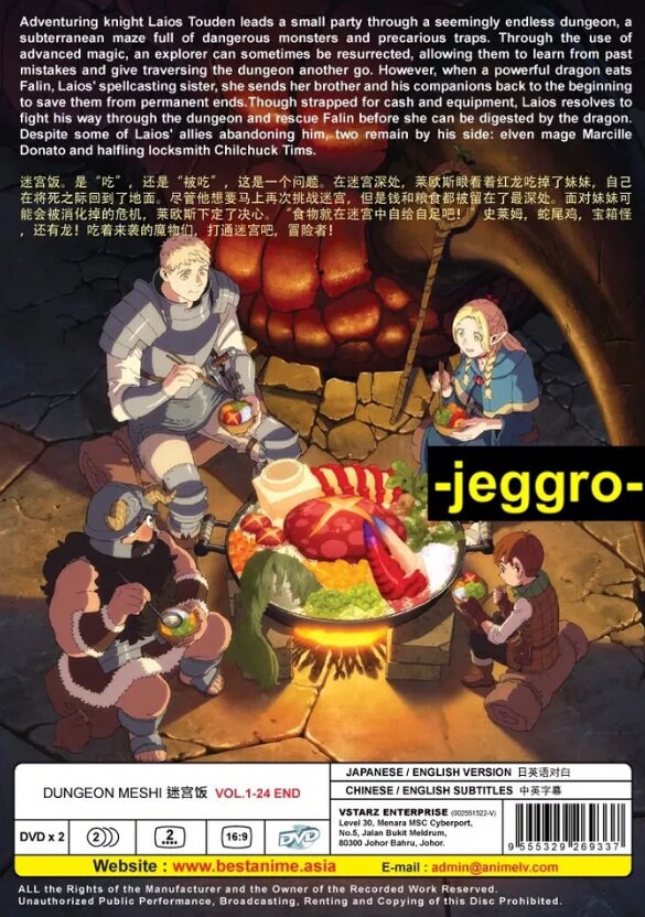 Anime DVD Dungeon Meshi Vol. 1-24 End English Dubbed & Subtitle All ...