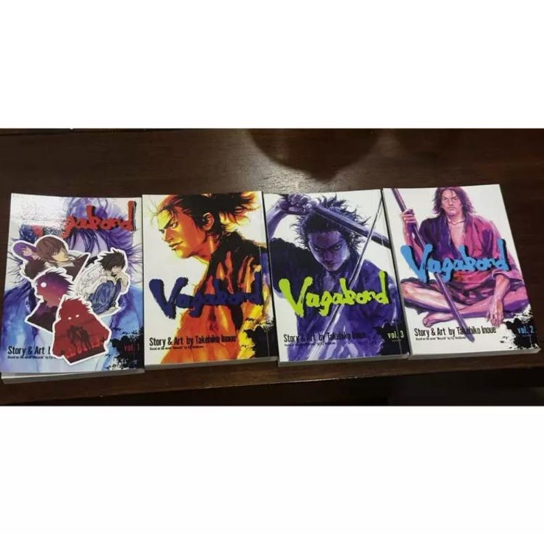 Vagabond Manga English Full Set Volume 1-15 Comic Books New by Takehiko ...