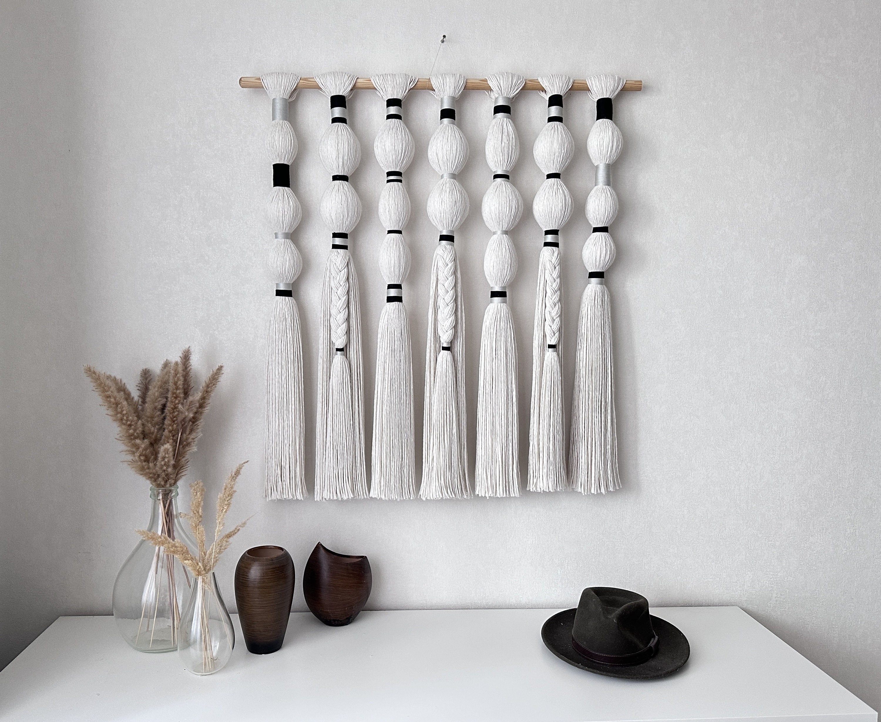 Boho Woven Wall Hanging Large Wall Weaving Tapestry, Mexican Wall ...