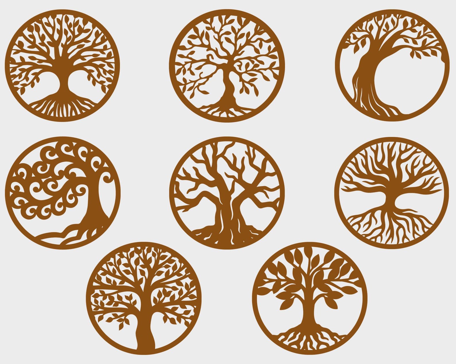 Tree Laser Cut Svg Files, Vector Files for Wood Laser Cutting, Svg, Pdf ...