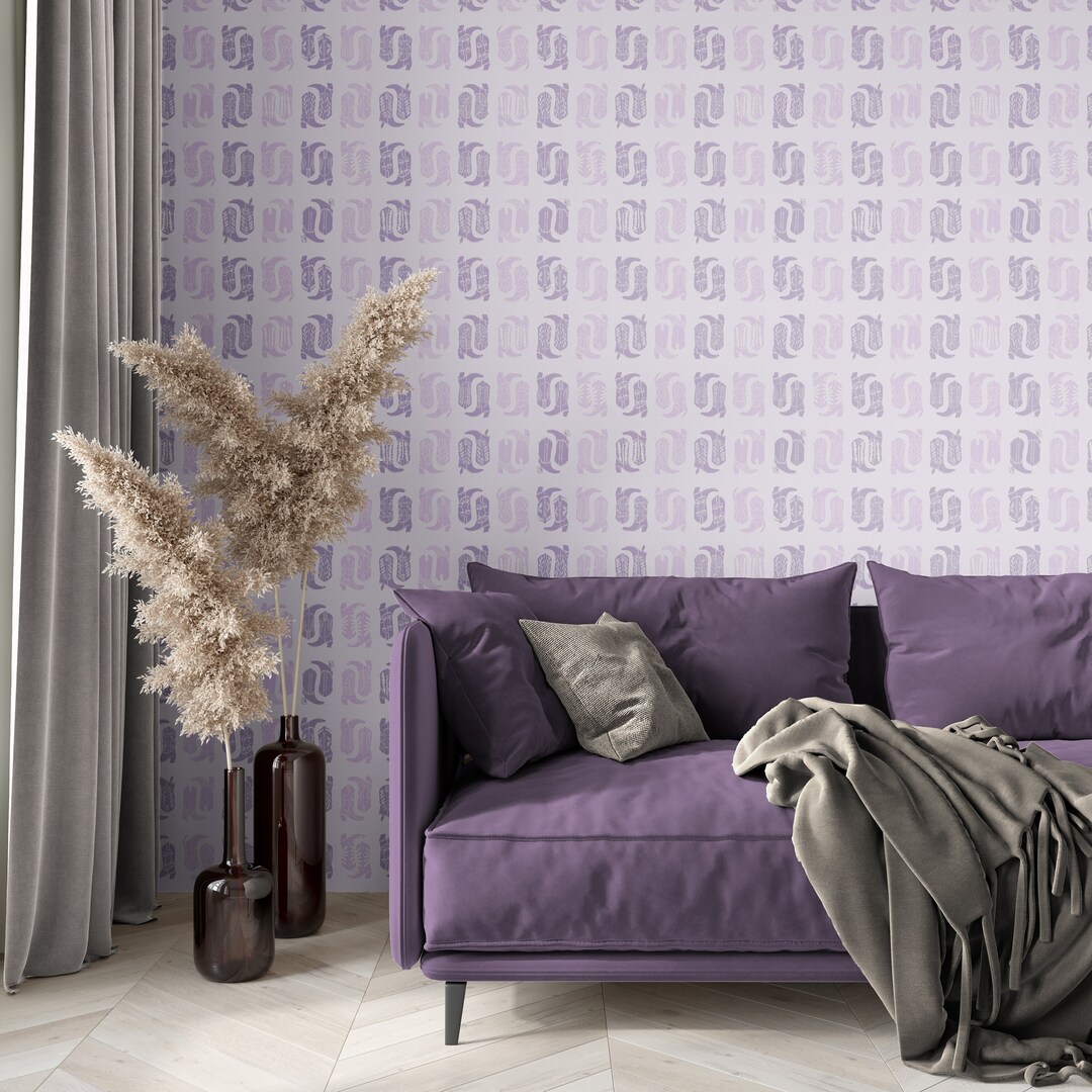Cowgirl Boots Wallpaper: Purple Stripe Western Vintage Print Western ...