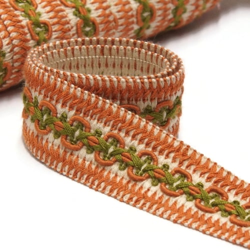 3m Green Vintage Trim by the Yard Upholstery Trim Woven - Etsy