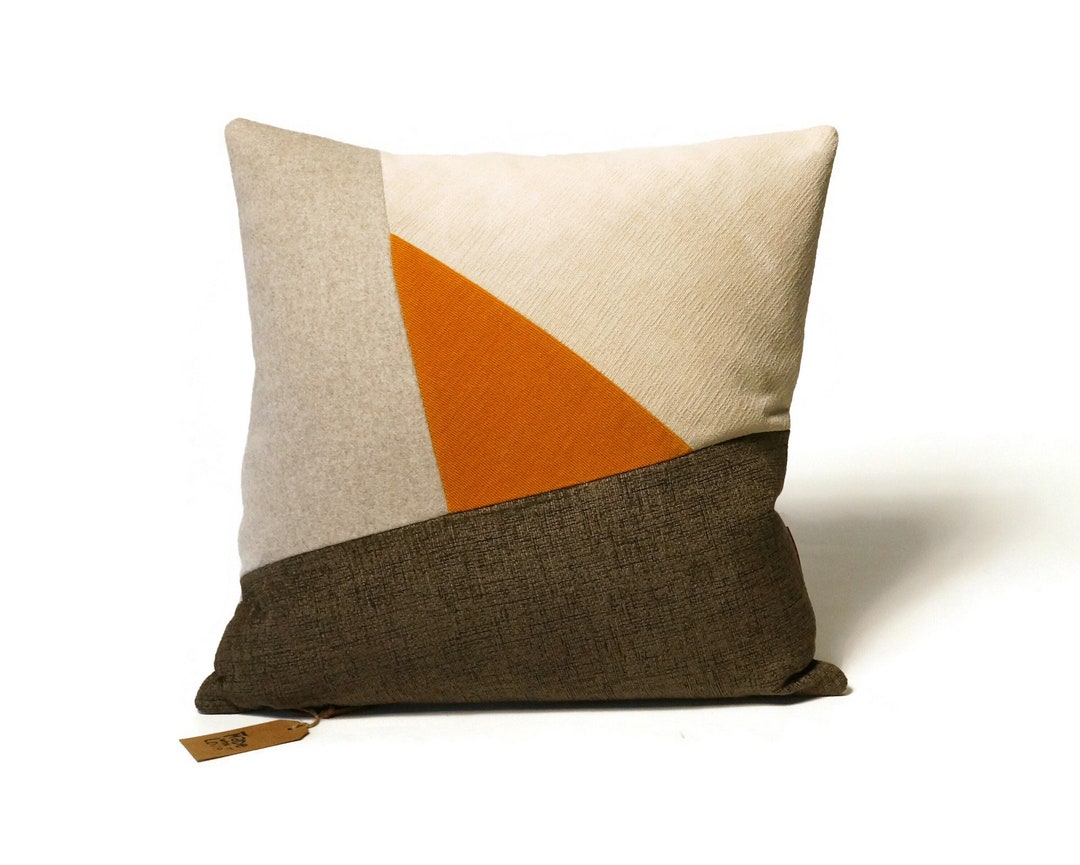 High End Colorblock Pillow - Decorative Design Cushion Cover 45x45 Cm ...