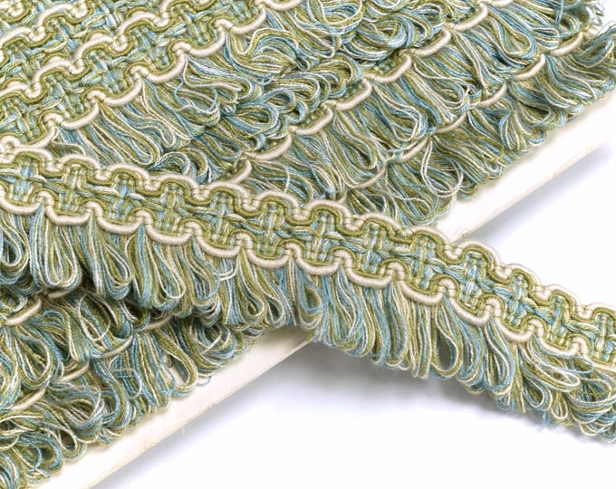 Vintage Loop Fringe Trim in Sage Green, Sky Blue, and Cream - Etsy