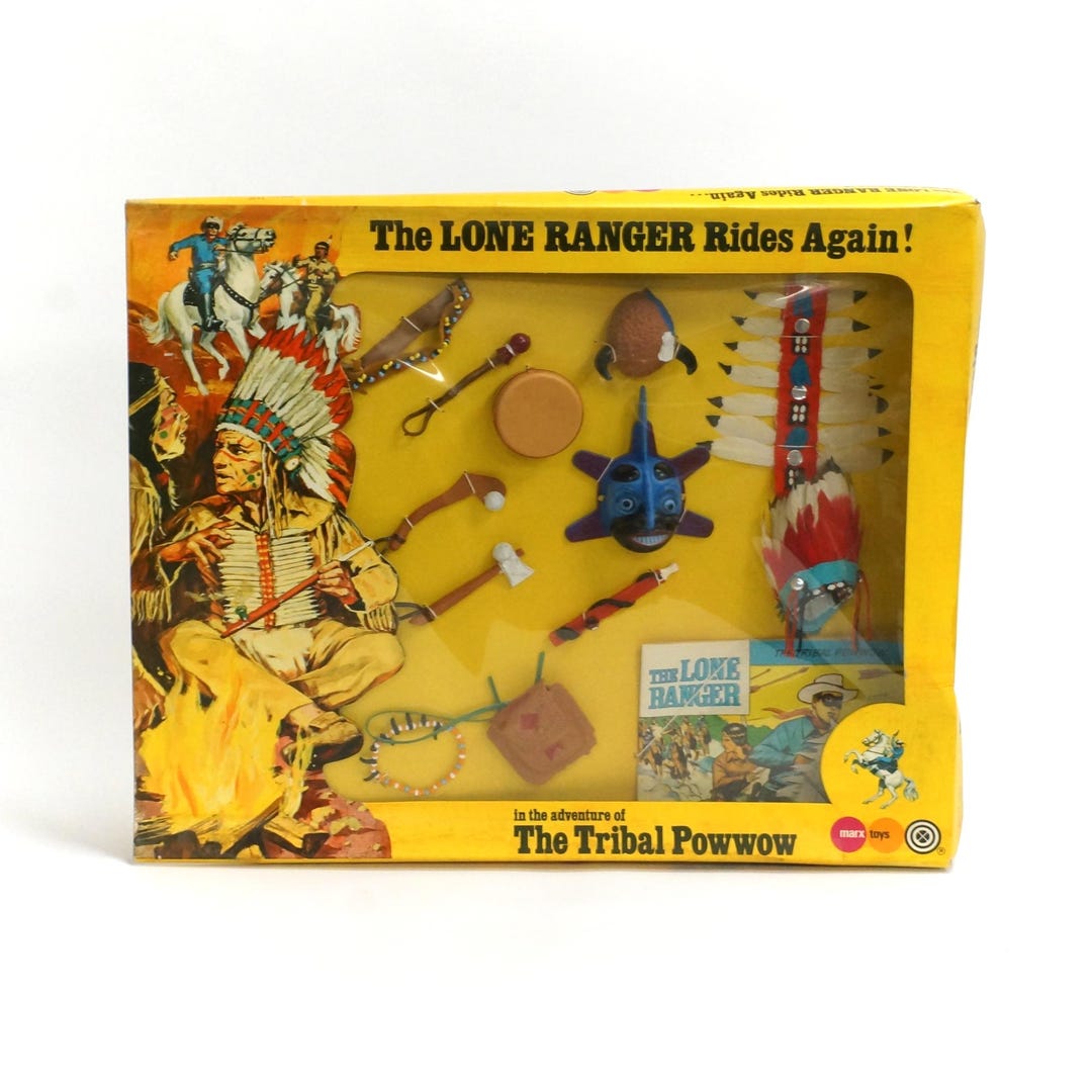 Lone Ranger Adventure Set the Tribal Powwow | Marx Toys 1973 Ref No ...