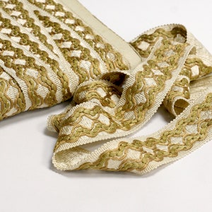 3m Vintage Tan Trim - French Passementerie Braid - Upholstery Trim ...