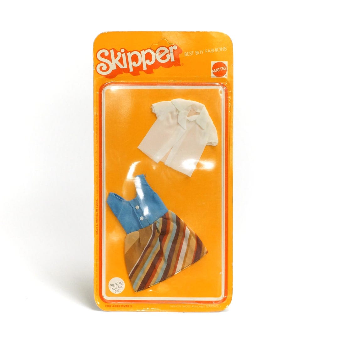 1970s Vintage SKIPPER Outfit 9710 on Card in NRFB Condition Mattel Best ...