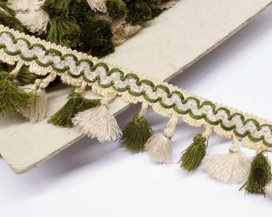 Vintage Tassel Trim by the Yard - Fringe Trim - Home Decor Trim ...