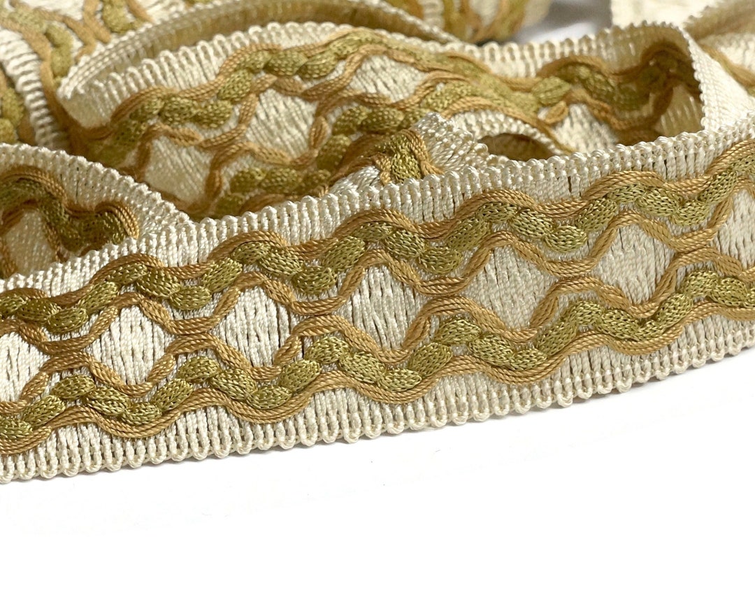 3m Vintage Tan Trim - French Passementerie Braid - Upholstery Trim ...