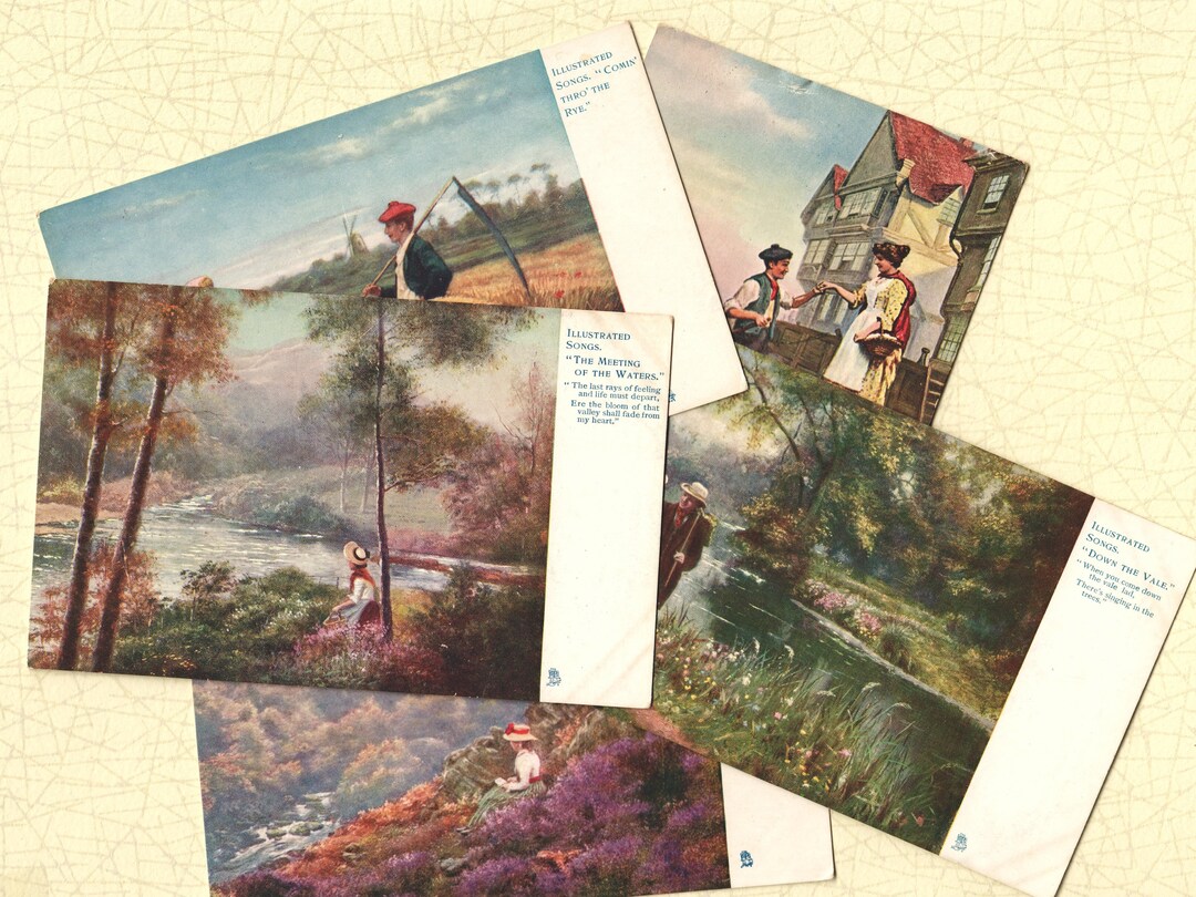 Antique Postcard Raphael Tuck & Sons Illustrated Songs Art Series ...