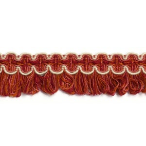 Vintage Fringe Loop Trim in Red and White - Etsy