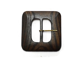 4 Pcs 60mm Light Brown Wood Buckle Wooden Belt Buckle W143 - Etsy