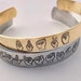 Word or Name in ASL / American Sign Language / Hand Stamped Cuff ...