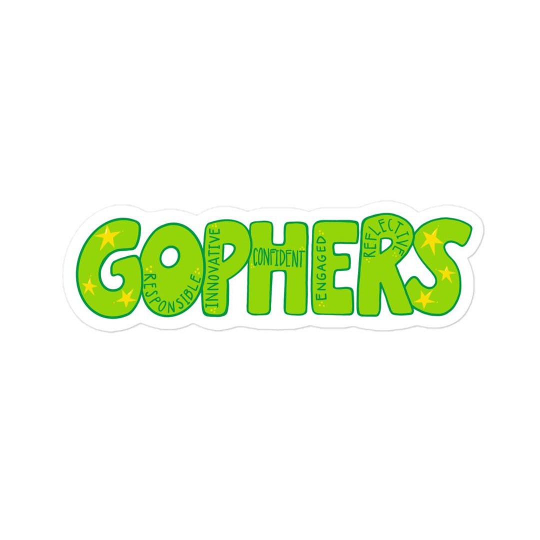 Custom GOPHERS Vinyl Sticker for San Antonio Elementary! - Etsy