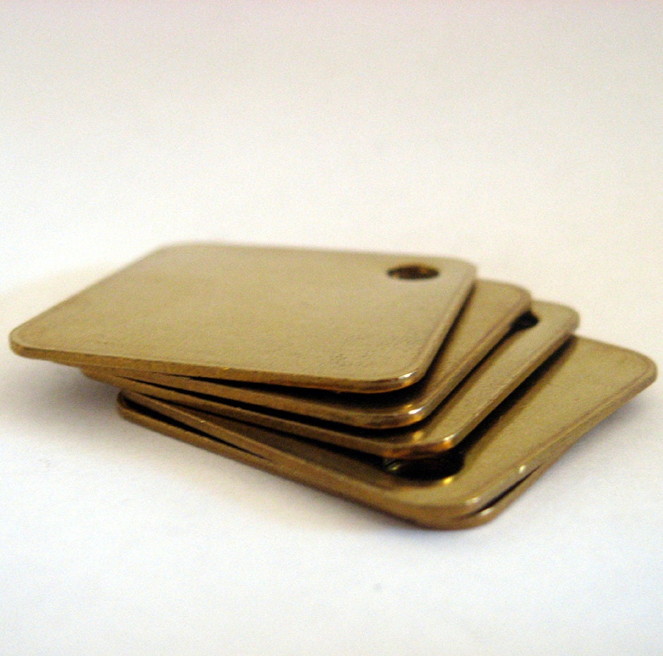 5 Diamond Shaped Brass Blank Tags 1.25 Inch 18 Gauge - Etsy