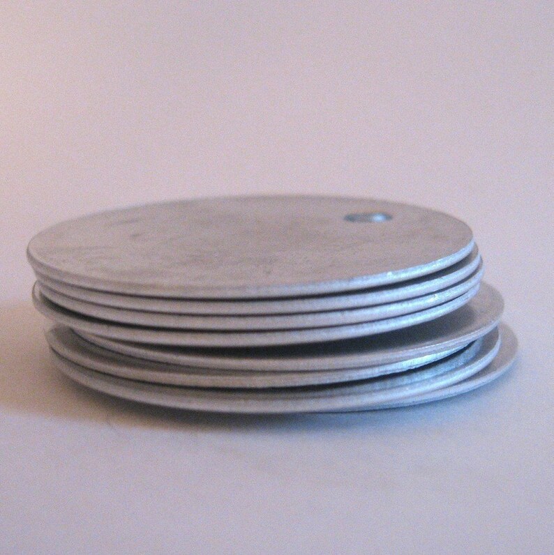 50 Large Round Blank Metal Stamping Tag 1.5 Inches 1 1/2 - Etsy