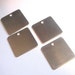 Qty 10 LARGE Square Blank Aluminum Engraving or Stamping Plates Tags 1. ...