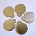Blank Aluminum Tags for Stamping...round With Ear... 1-1/4 Inch Qty 10 ...