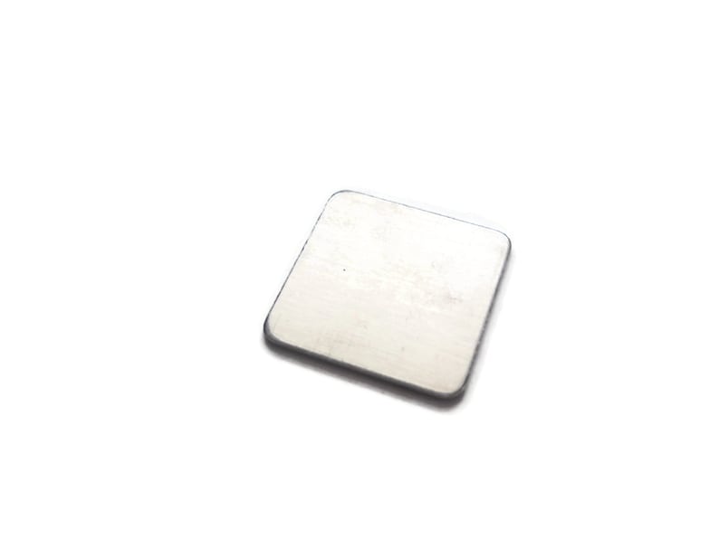 10 SMALL Square Aluminum Blank Tags 1 Inch 14 Gauge - Etsy