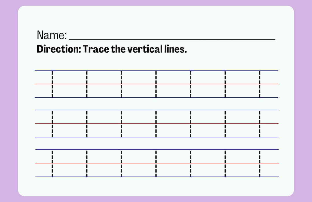 Tracing Lines for Kids Template - Etsy