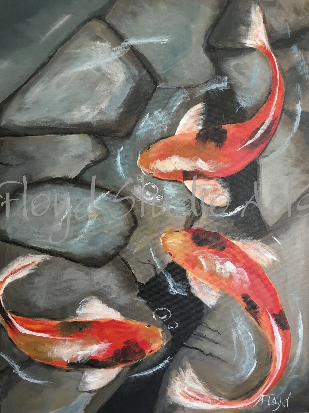 Original Fine Art Painting by ALAN FLOYD Acrylic on Canvas - Etsy