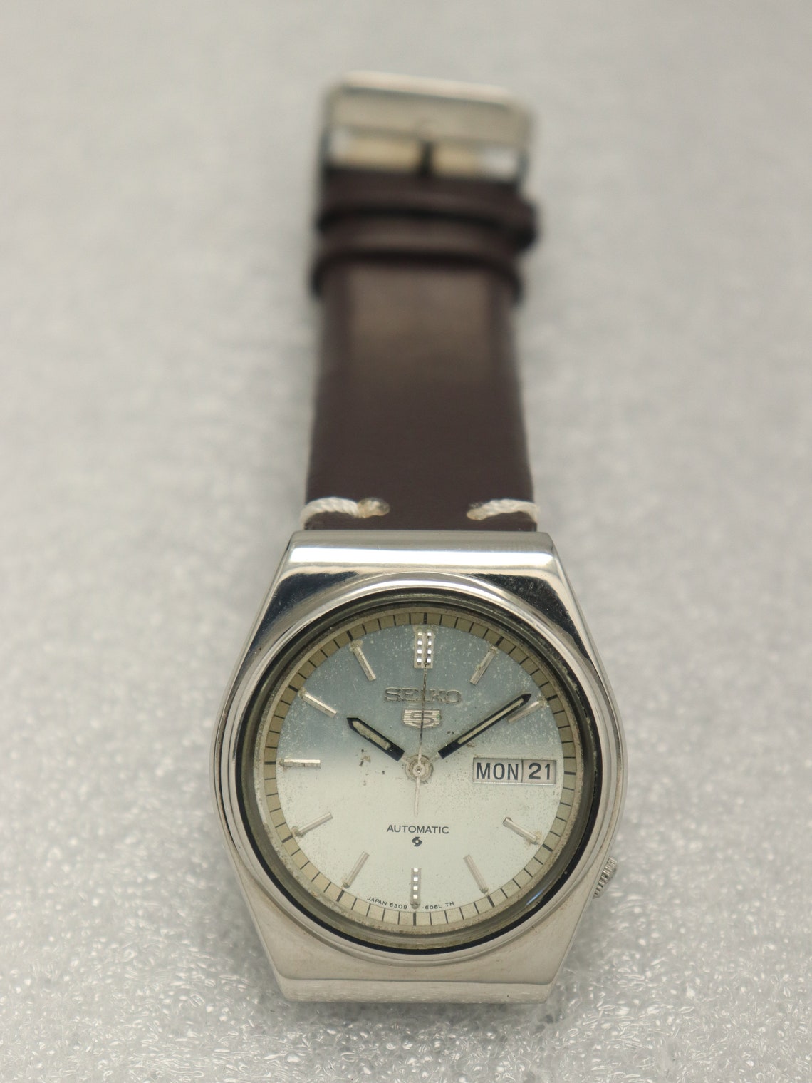 80's Vintage Seiko 5 Automatic Movement Cal. 6309 Japan Made Men's ...