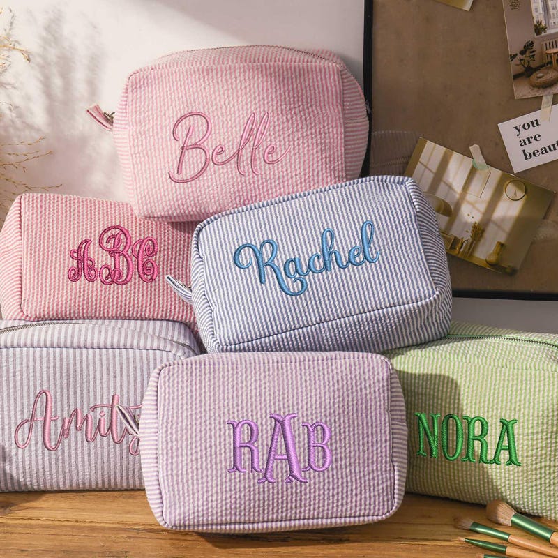 Custom Wedding Makeup Bag - Etsy