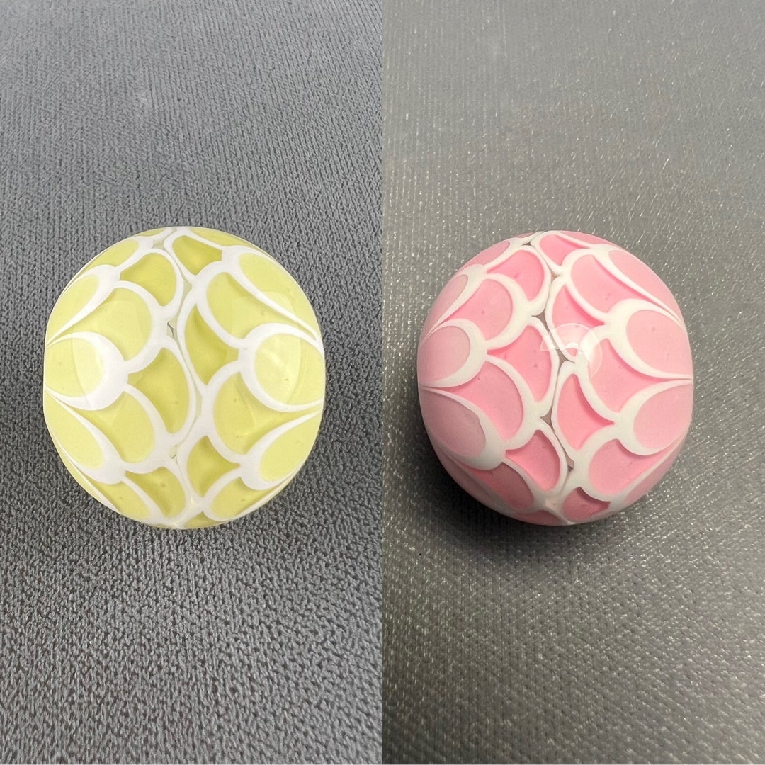 Yoshi Scales CFL Lampwork Hollow Blown Boro Focal Bead by Beau Barrett ...