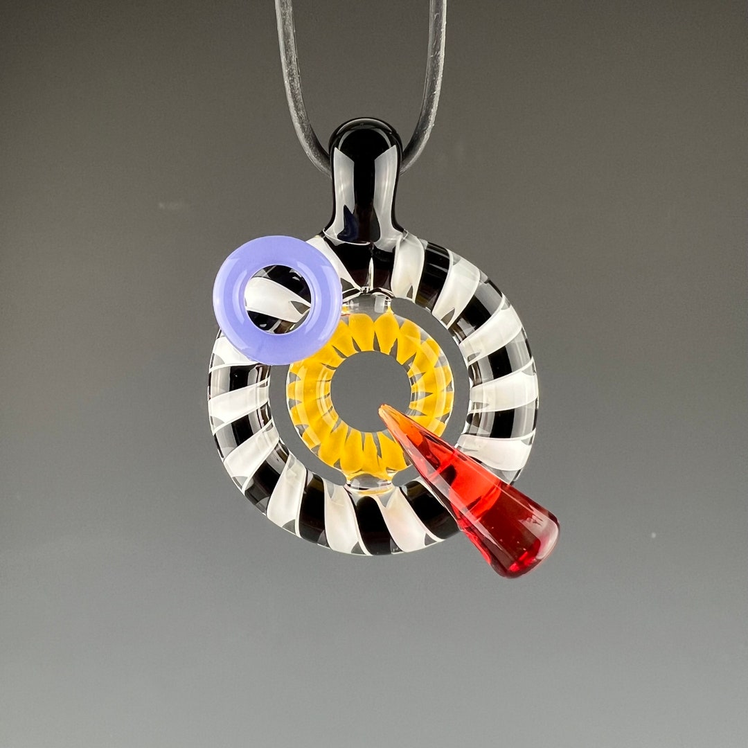 Solar Talisman Flameworked Borosilicate Glass Pendant by Beau Barrett ...