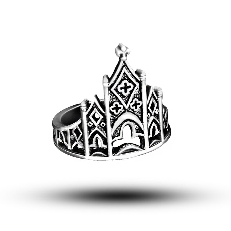 Gothic Cathedral Ring - Medieval Castle - Promise Ring Catholic ...