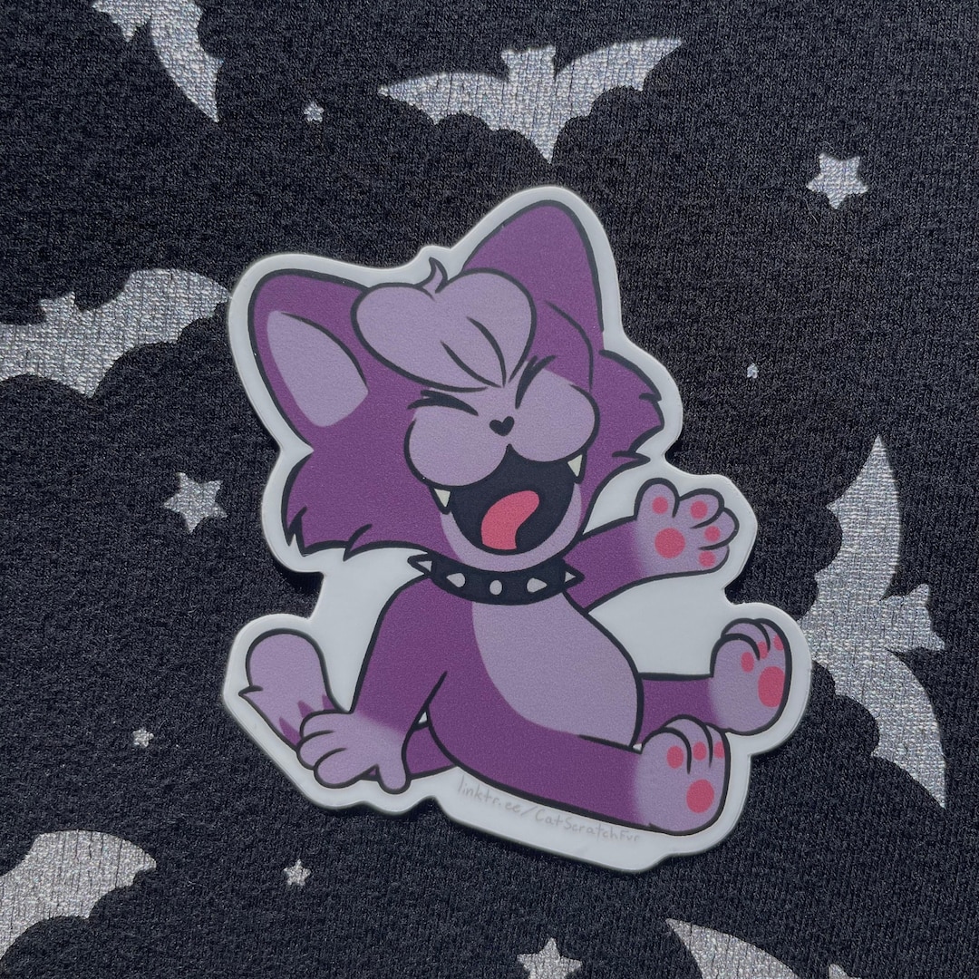 Hi Cat! Vinyl Sticker - Etsy