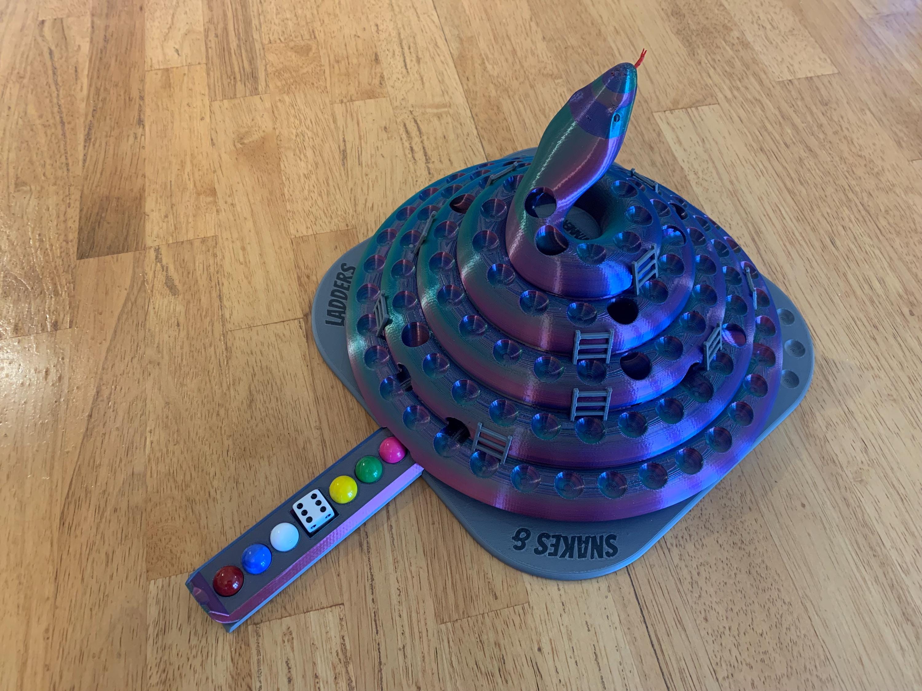 Snakes and Ladders: 3D Edition – Printable Board Game - Etsy