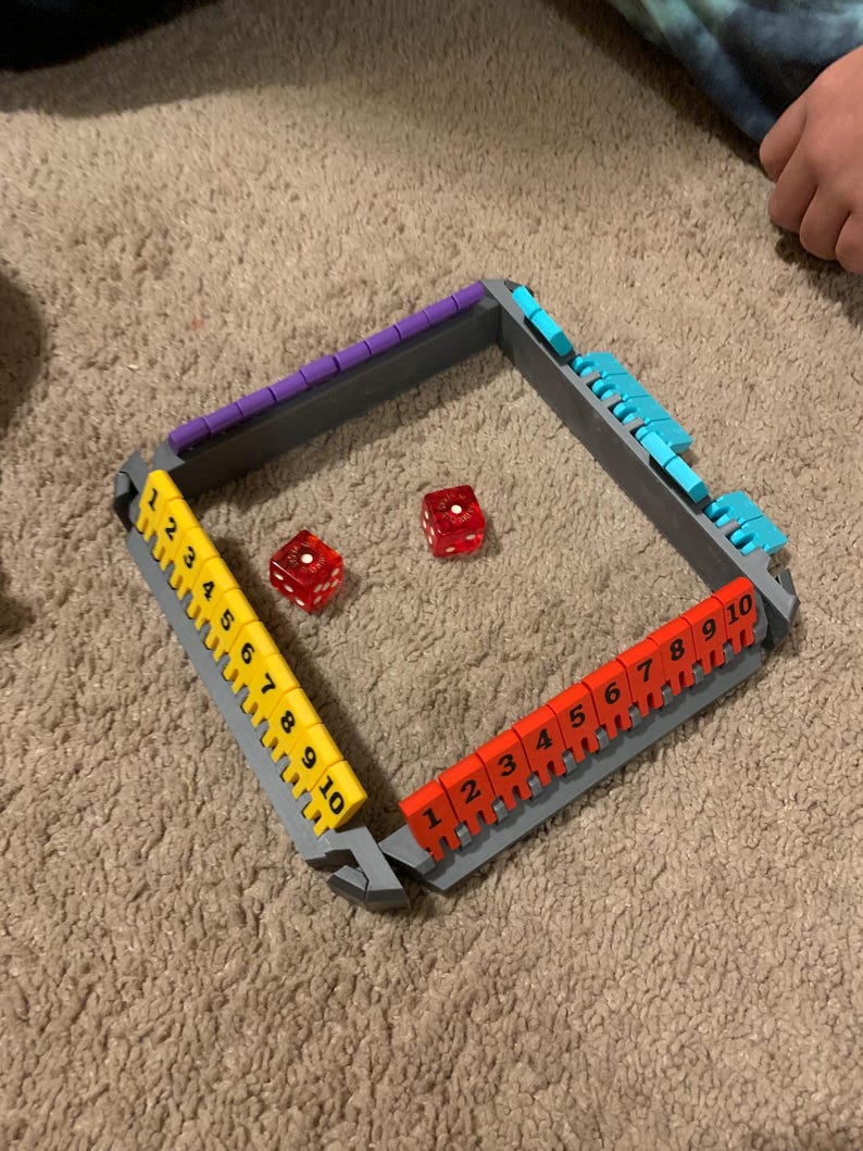 Shut the Box – 3D Printable Modular Dice Board Game, Canoga, Trick ...