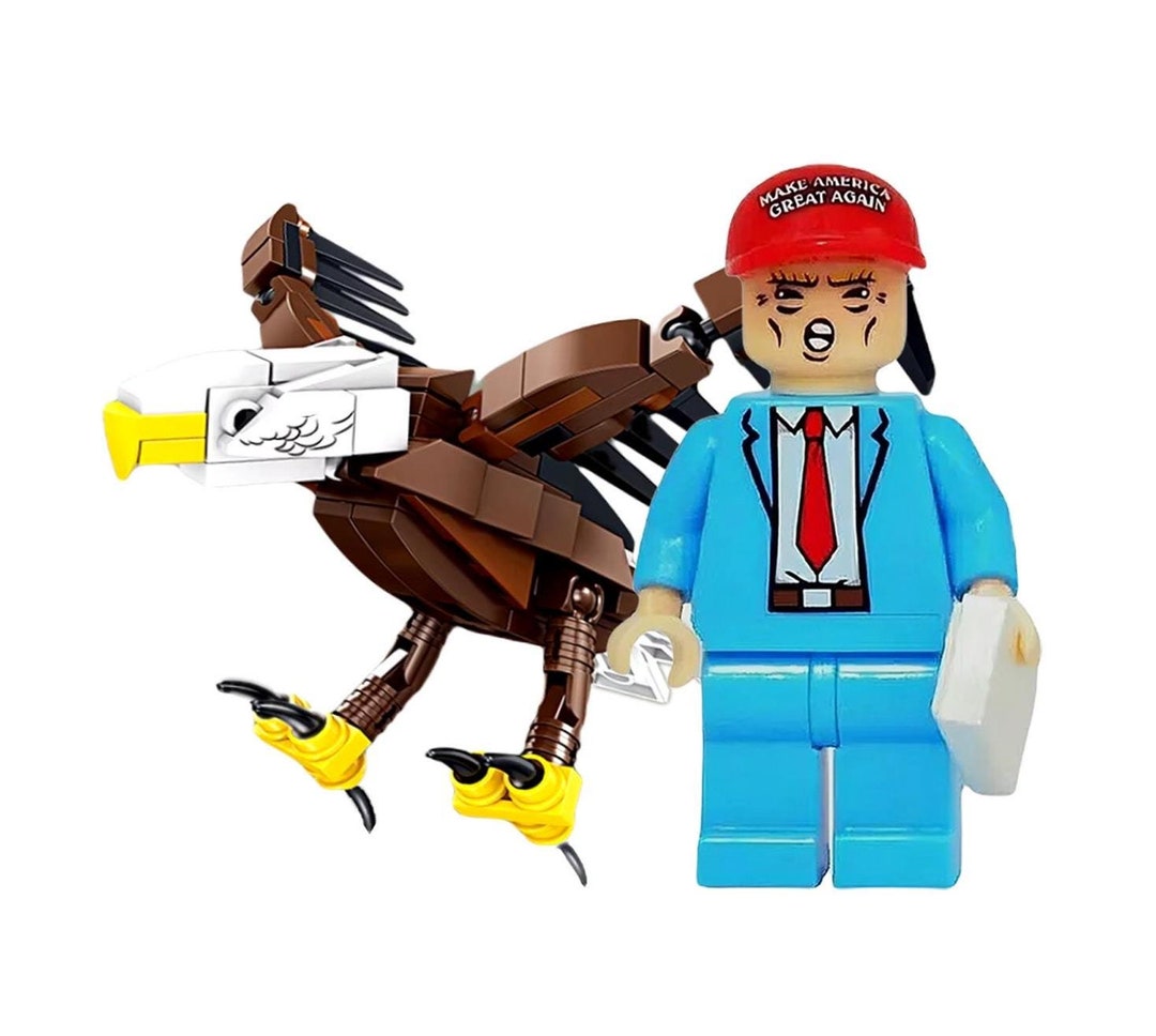 Trump Bald Eagle Lego Style Set, Make America Great Again 2024 ...