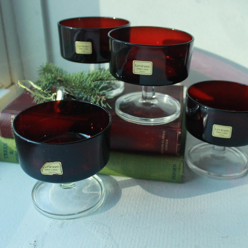 Bright Red Glasses - Etsy