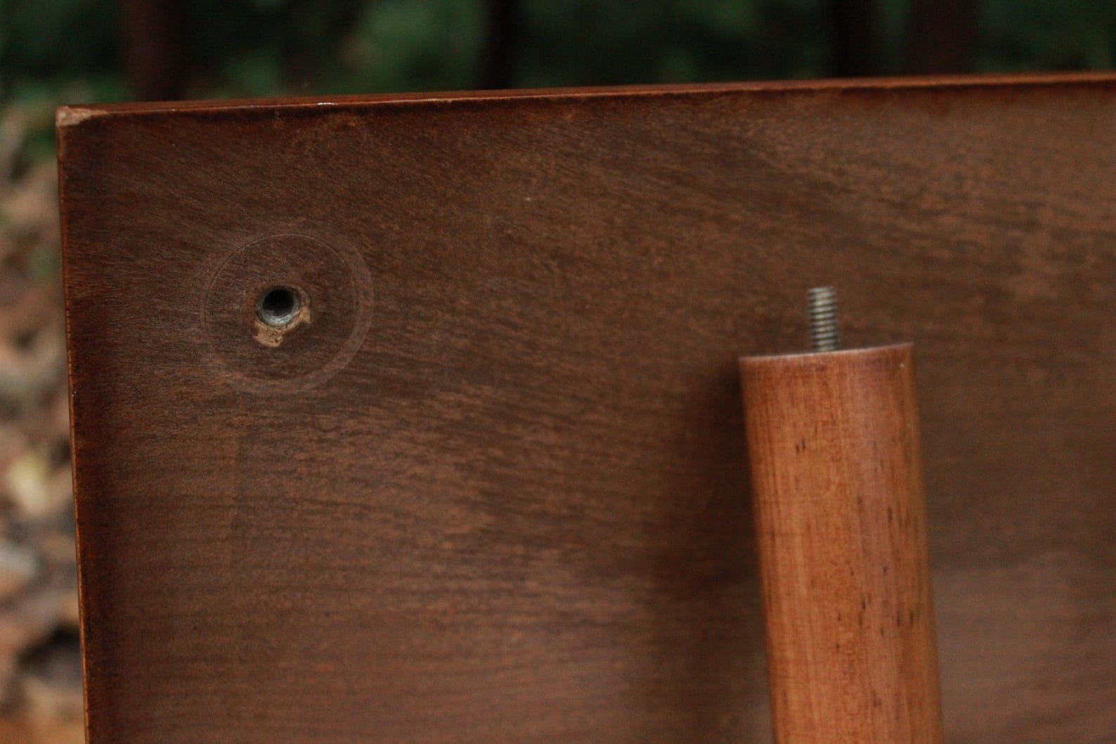 Oak Inlay Side Table Wood Plant Stand Cross Hatch Inlay Pattern - Etsy