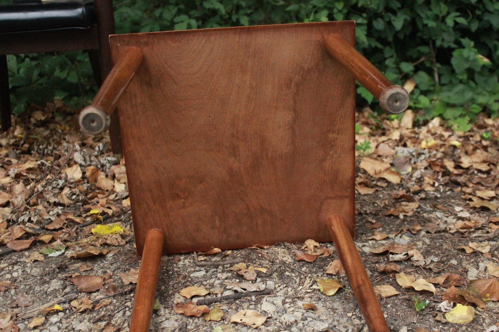 Oak Inlay Side Table Wood Plant Stand Cross Hatch Inlay Pattern - Etsy