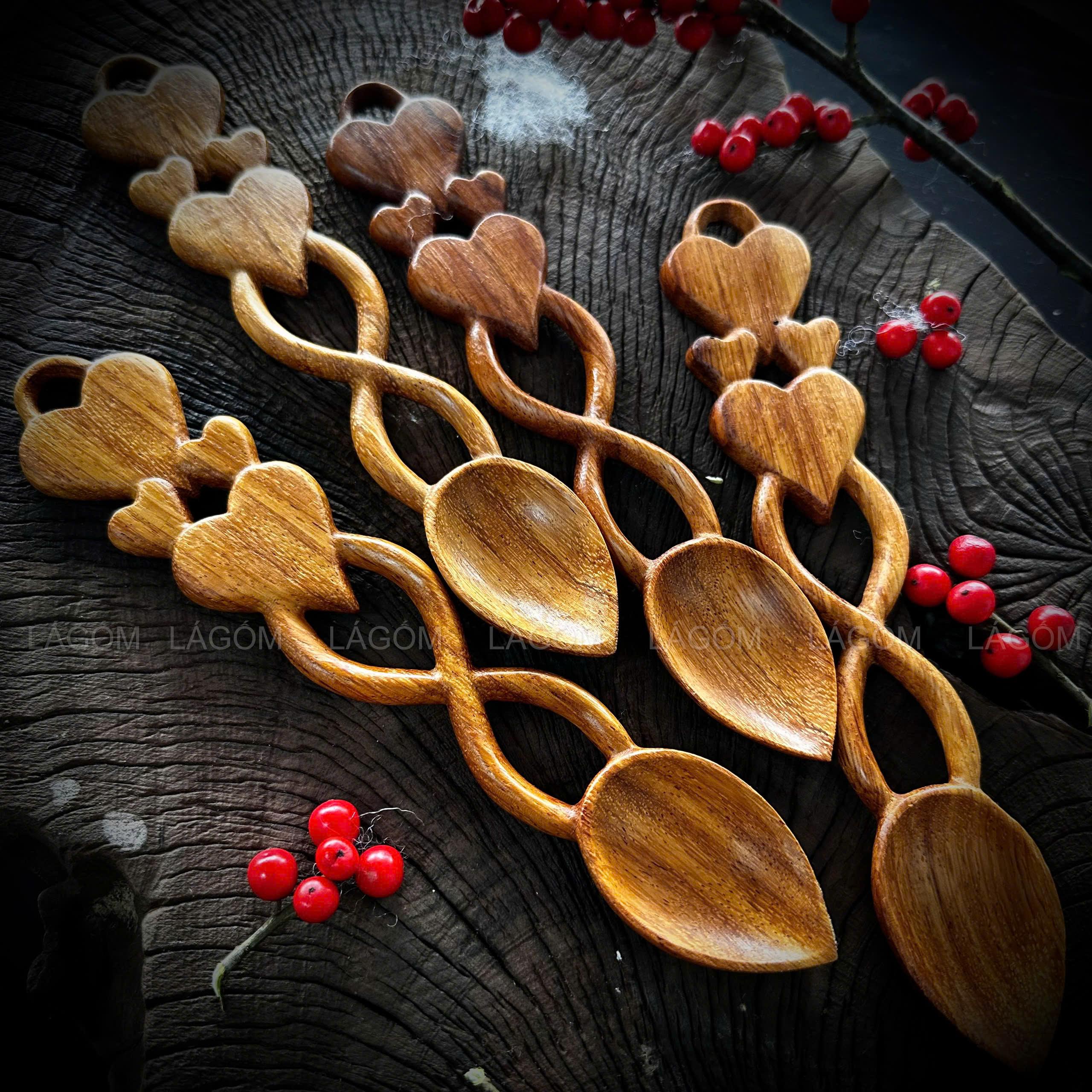Welsh Love Spoons Handmade and Engraved Spoons Hand-carved Welsh Spoons ...