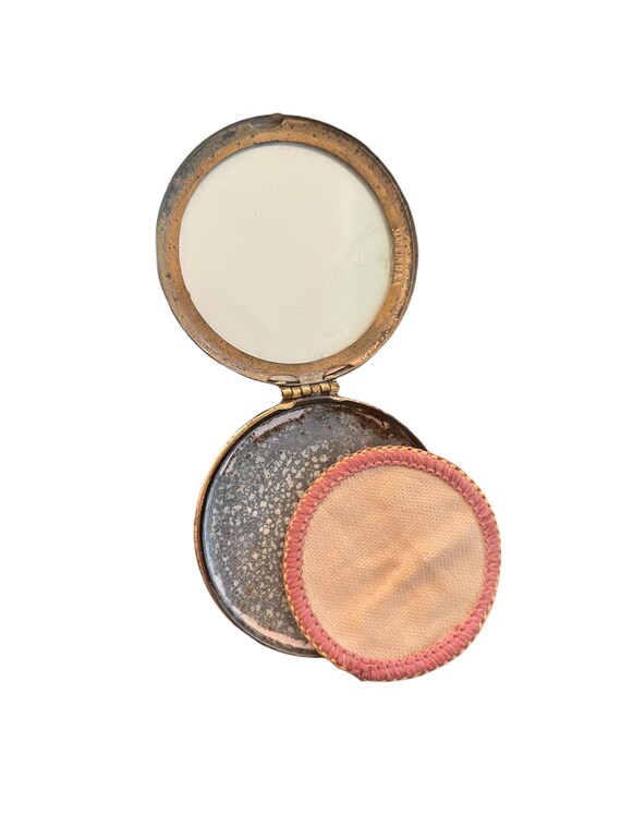 Vintage Silvaray Face Powder Compact Art Deco Gold To… - Gem