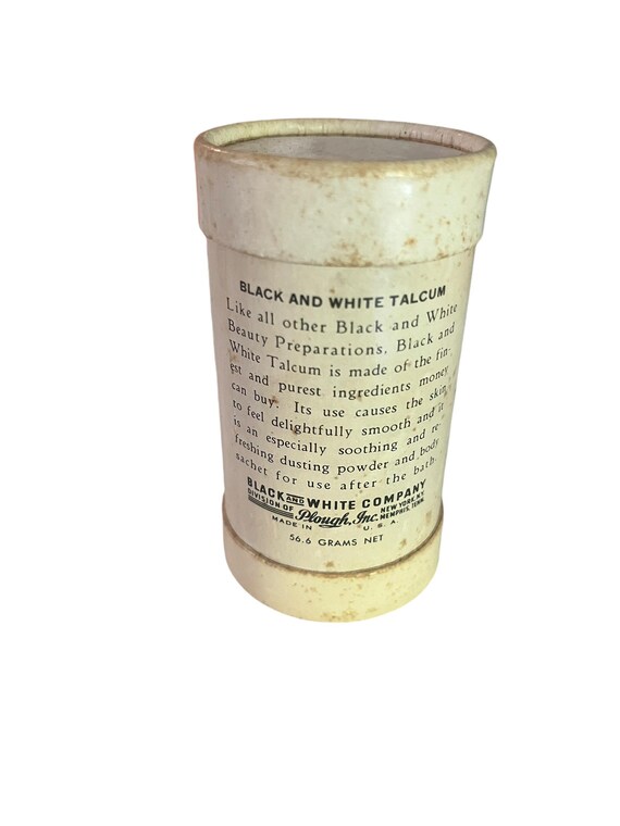 RARE Vintage Genuine Black and White Talcum Powder- V… - Gem