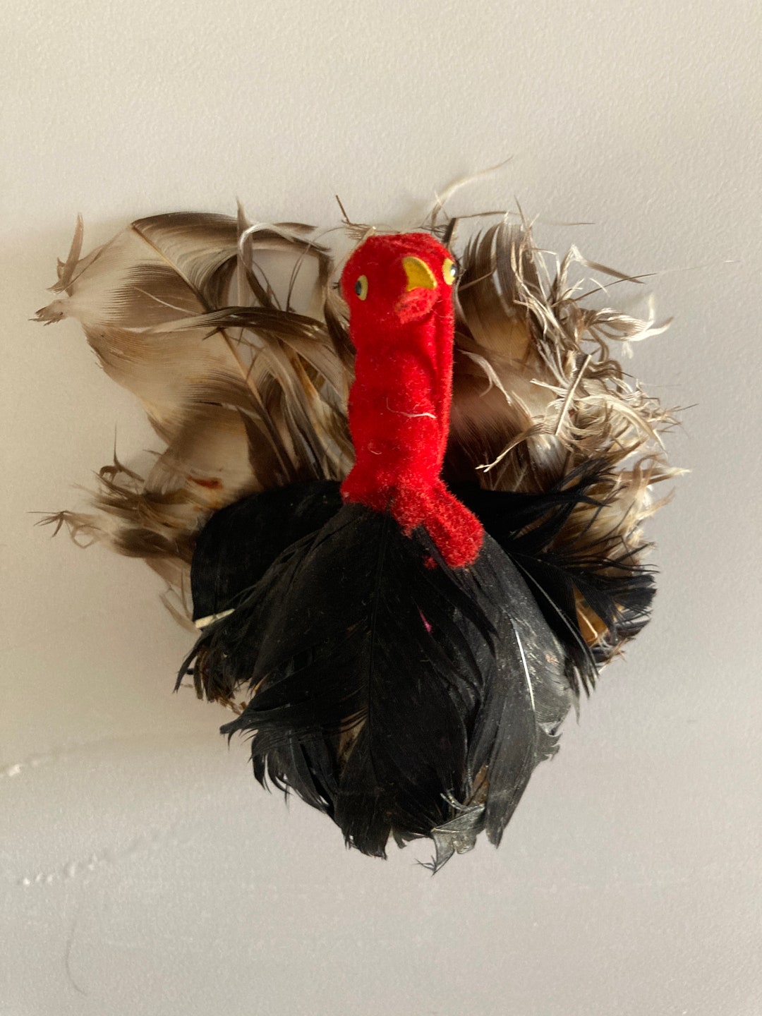 Vintage Feather Turkey Thanksgiving Decoration for Crafting ...