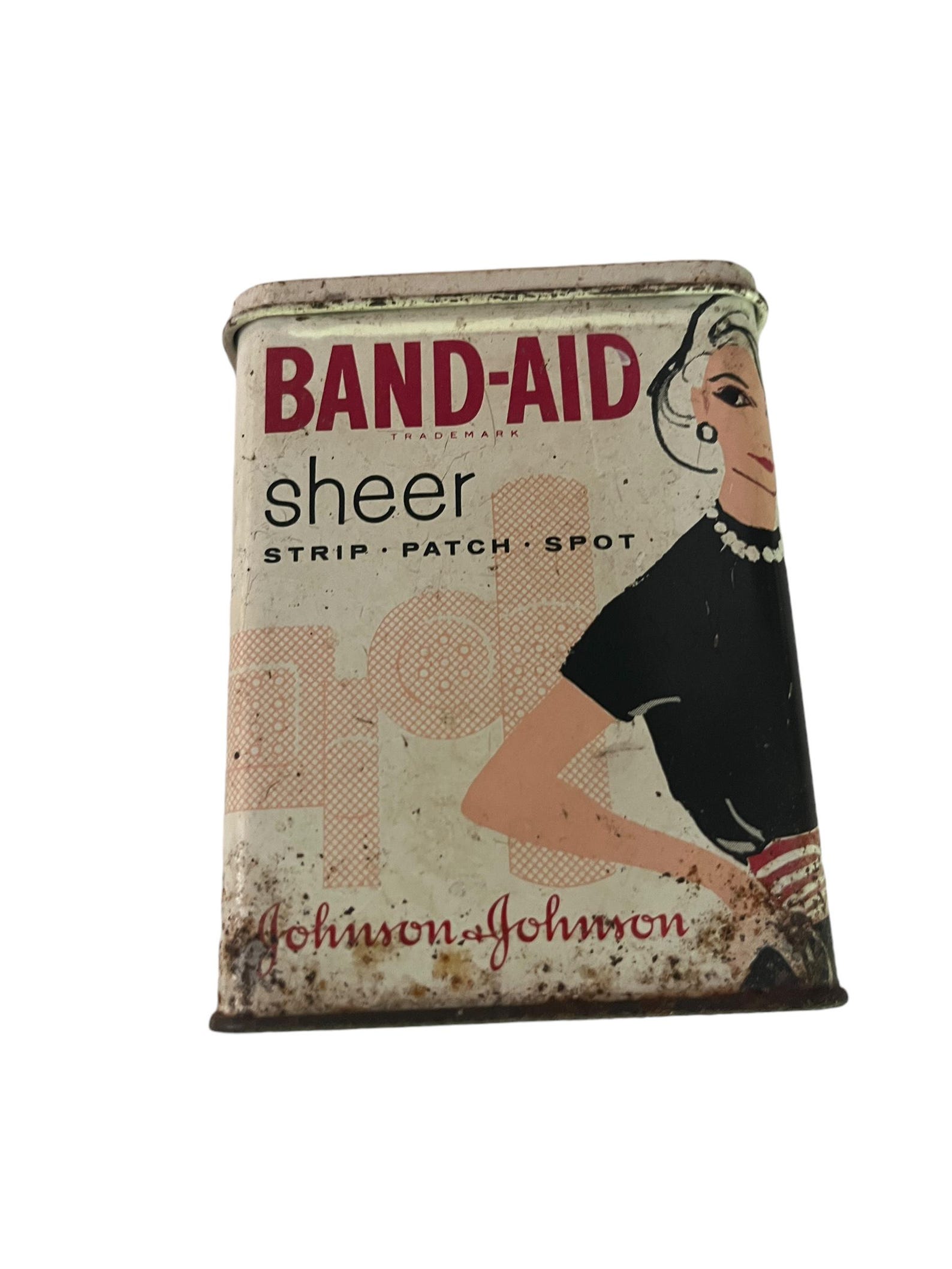 Rare Vintage 1960's Band-aid Sheer Tin Box Empty Johnson & Johnson ...