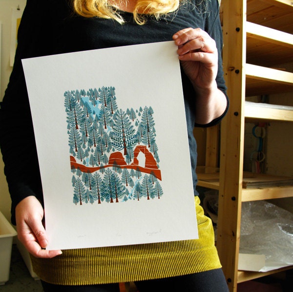 Utah Print 11x14 - Etsy