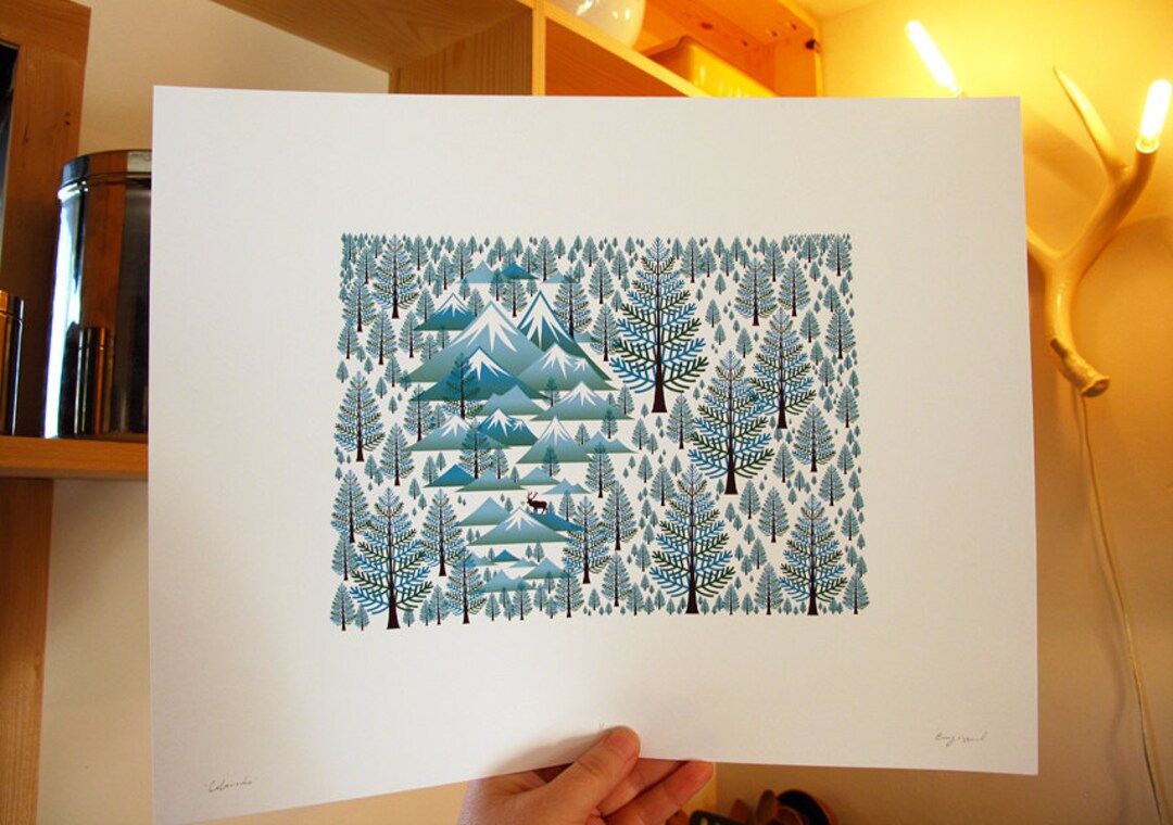 Colorado State Tree Print 11x14 - Etsy