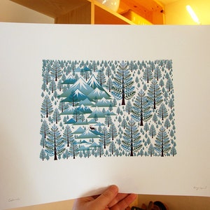 Colorado State Tree Print 11x14 - Etsy