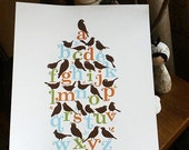 Alphabird Poster - Etsy