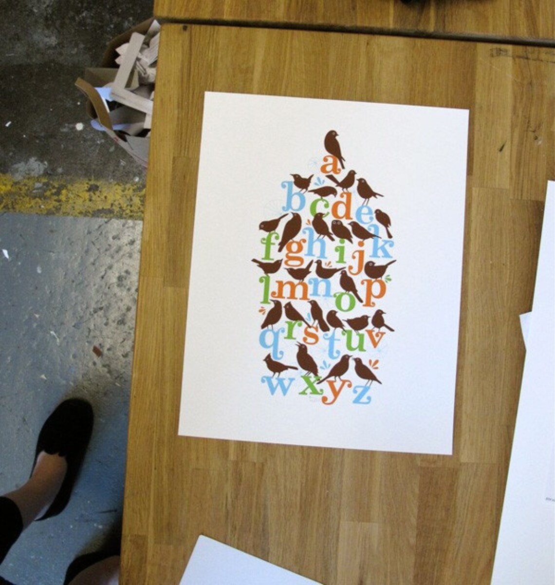 Alphabird Poster - Etsy