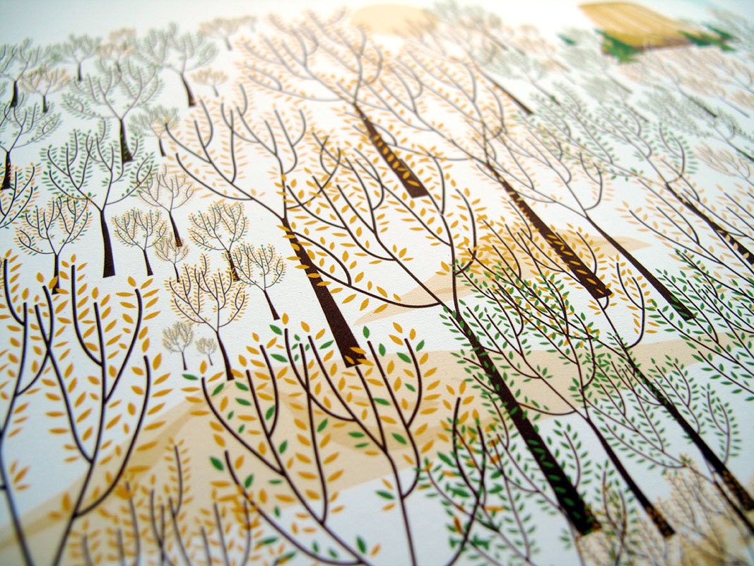 Wyoming State Tree Print - Etsy