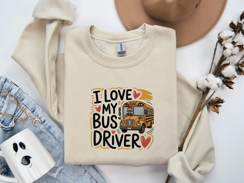 I Love My Bus Driver PNG, School Bus Clipart (digital Download) - Etsy